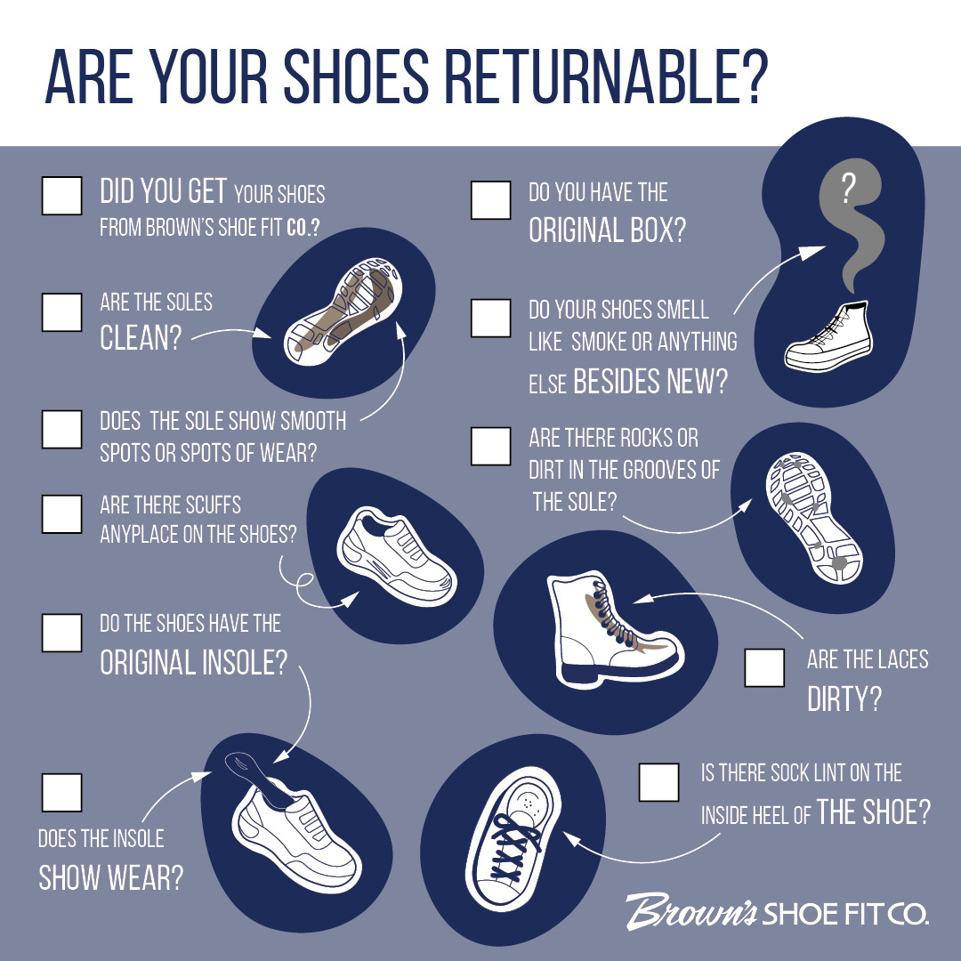 Shipping & Returns | Brown's Shoe Fit Co.